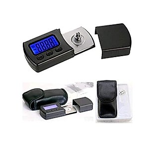 Zerone Digital Turntable Stylus Force Scale Gauge 0.01g with Blue LCD Backlight for Tonearm Phono Cartridge