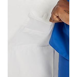 Landau Relaxed Fit 5-Pkt 3-Button Full-Length Notebook Lab Coat for Women 3165 White