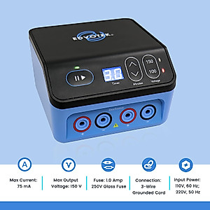 Biologix DuoSource Electrophoresis Bench Power Supply, Adjustable Output Voltage for 1 to 2 Units, Lab Power Supply, Case of 1