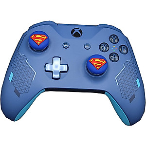 Esports Discounts DC Comics Controller Thumb Grip Silicone Caps Compatible for Playstation PS5 PS4 Pro Slim PS3 PS2 Xbox One Series S X Switch Controller Superman - Two Controller Pack