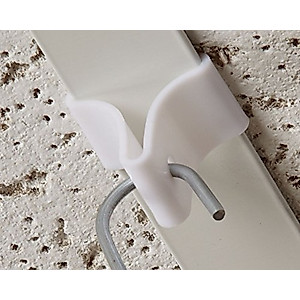 SHARP TANK White Grid Clips and S-Hooks - 24 Pc Kit - 12 Clips, 12 Hooks - Classroom Ceiling Hooks for Hanging Decorations Drop Ceiling T-Bar