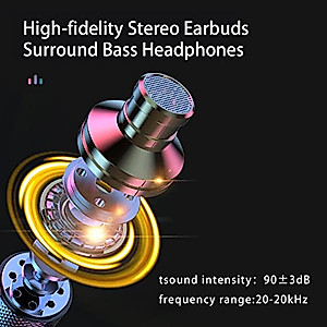 DSVOTVOT USB C Headphones, Earphones with Microphone,Type C Stereo Sound Headphones Wired in-Ear Earbuds for Samsung Galaxy S22 S21 FE OnePlus 10 9 Pro Google Pixel 6