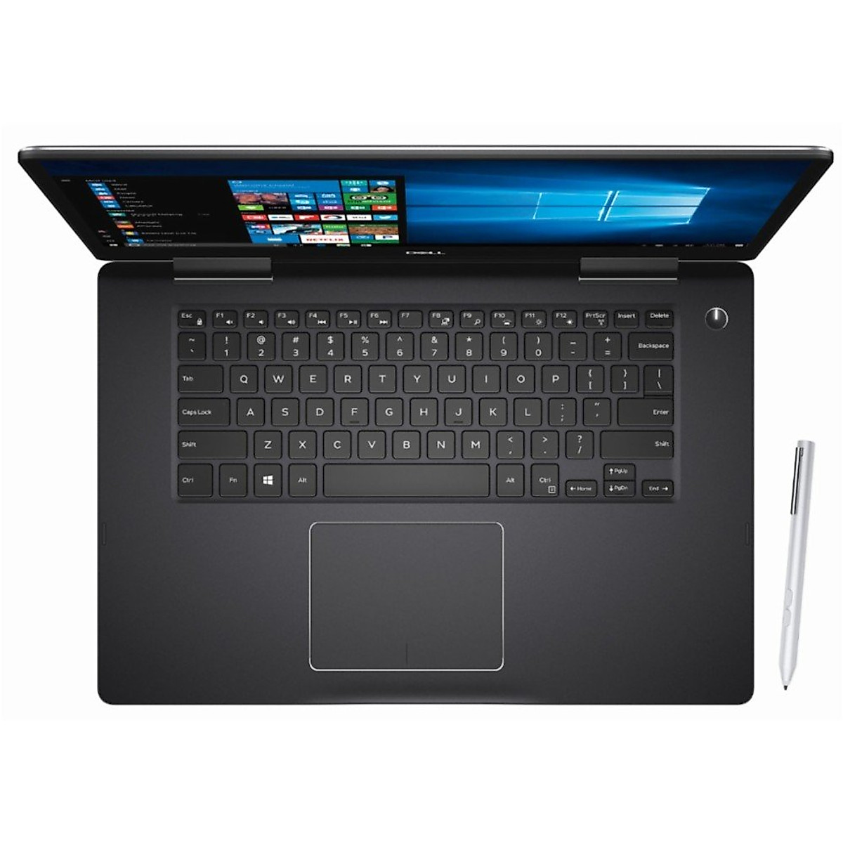 Dell - 2-in-1 15.6" 4K Ultra HD Touch-Screen Laptop - Intel Core i7 - 16GB Memory - NVIDIA GeForce MX130 - 256GB SSD - Abyss Black