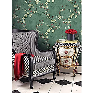 Peel and Stick Wallpaper Floral Contact Paper Floral Wallpaper Removable Wallpaper Waterproof Wallpaper Vinyl Roll for Wall Furniture Cabinet 118"x17.7"