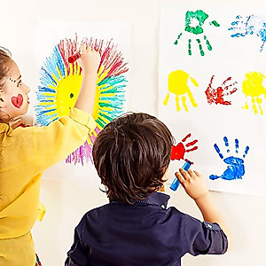 Shuttle Art Tempera Paint Sticks, 31 Pack Solid Tempera Paint Set, 30 Colors with 1 Drawing Pad for Kids, Washable, Super Quick Drying, Works Great on Paper Wood Glass Ceramic Canvas