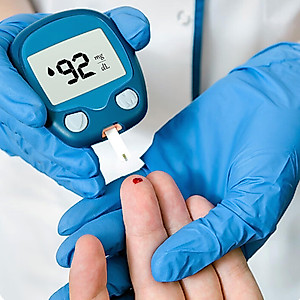 Schneider Nitrile Exam Gloves, 5 mil, Large, Box of 50, Heavy Duty Disposable Gloves, Textured, Latex Free, Food Safe, Industrial Gloves for Medical, Cleaning, Cooking, Blue