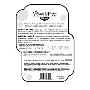 Paper Mate InkJoy 100ST Ballpoint Pens, Medium Point, Black, 8 Pack (1945928)