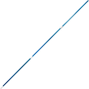 POOLWHALE Professional 12 Foot Blue Anodized Aluminum Telescopic Swimming Pool Pole,Adjustable 3 Piece Expandable Step-Up,for Skimmer Nets, Vacuum Heads and Brushes, Strong Grip & Lock