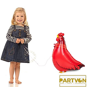 12 Pieces Farm Animals Balloons, Foil Balloons for Farm Animal Birthday Party Supplies Farm Barnyard Theme Birthday Baby Shower Party Decorations