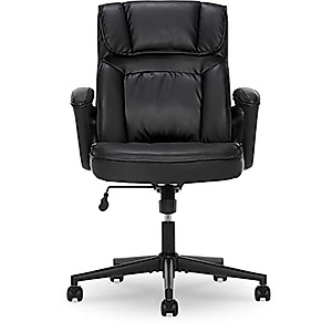 Serta Style Comfort Black Bonded Leather Hannah I Office Chair,