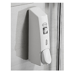 Soap Pump Dispenser Wall-Mounted Foam Soap Dispenser Small and Large-Capacity Plastic Dispenser Can Replenish Liquid White 600ml / 21oz Bottles Dispenser