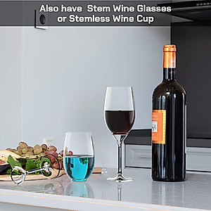 JIUBAR Travel Wine Glasses， Detachable Tritan Plastic stem wine glasses or Stemless Wine Cups/Champagne Glasses,Reusable Shatterproof Recyclable,clear color,BPA Free.