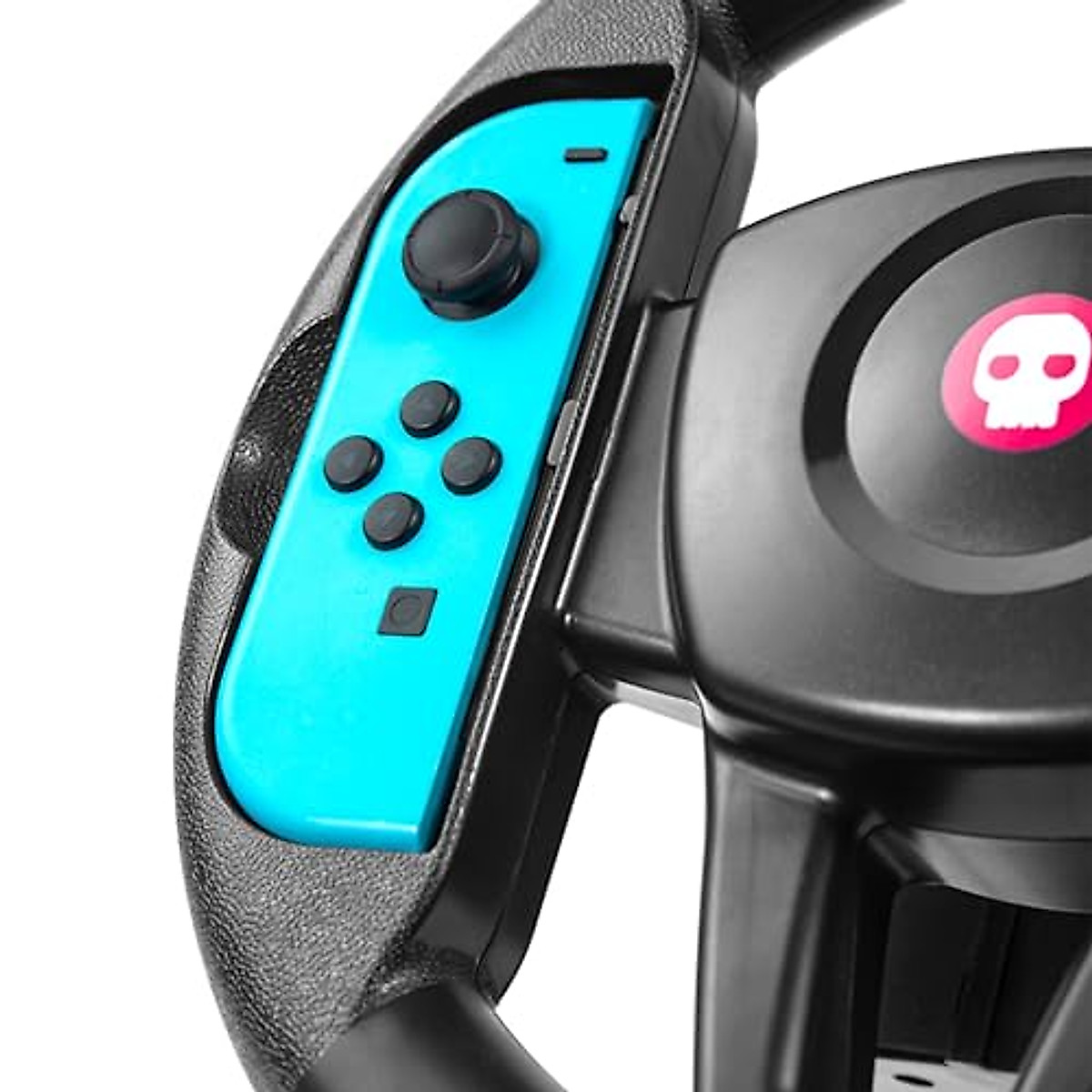 Numskull Switch Joy-Con Steering Wheel Table Attachment, Compatible with Nintendo Switch Racing Wheel Accessory,Black