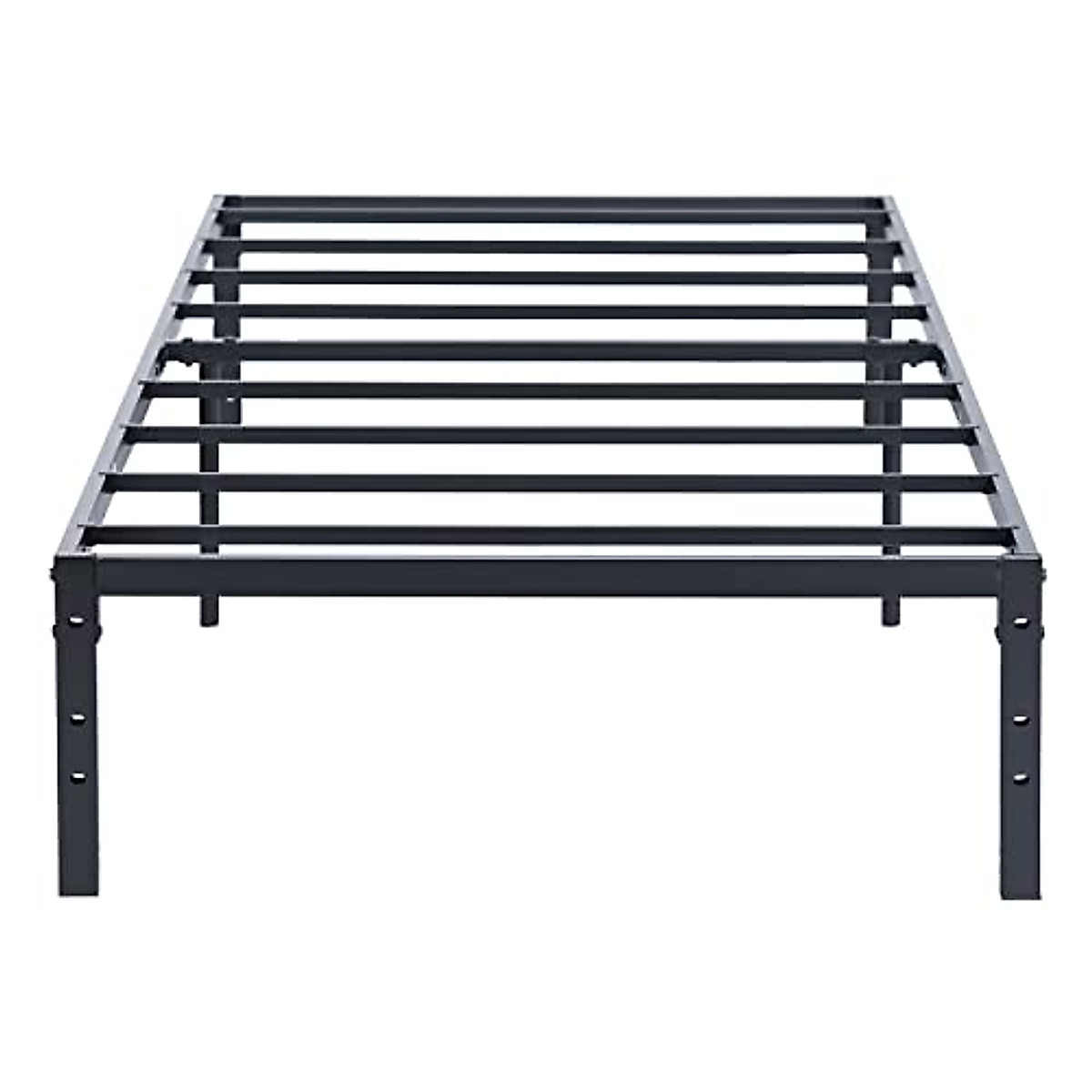 Tidyard Metal Bed Frame Twin Size Single Platform Mattress Base,Metal Tube(twinsize, Black) No Box Spring Needed for Bedroom Dorm Guest Room Home Furniture