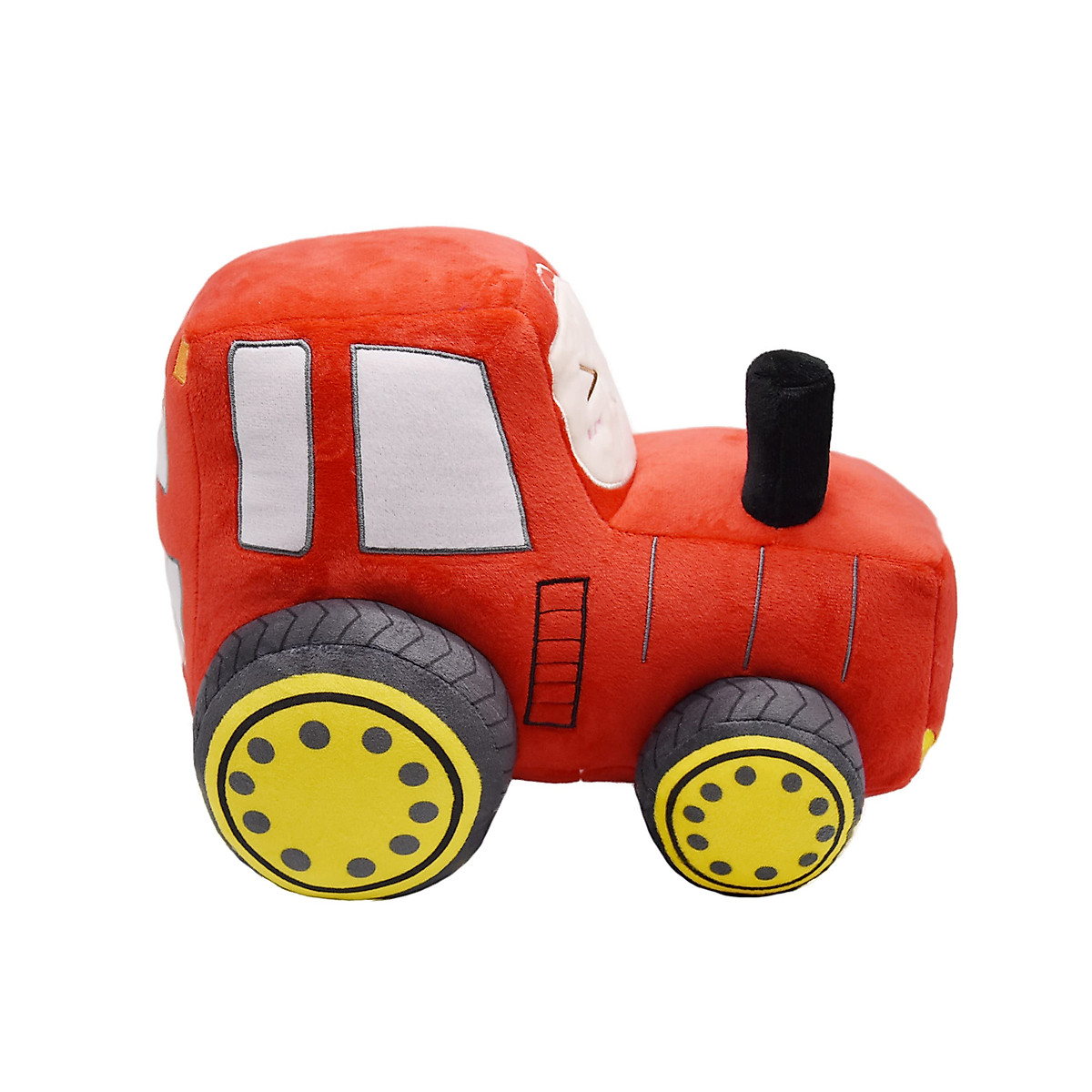 YONLIT Soft Plush Tractor Stuffed Truck Toy Super Cute Car Plushie Throw Pillow Excellent Gifts for Kids or Birthday Party 12 Inches (Red)