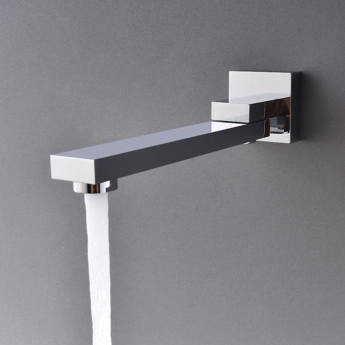 SYLKWOR Kitchen Faucets,Modern Wall Mounted Bath Filler Spout Bath Tap Bathtub Faucet Spout