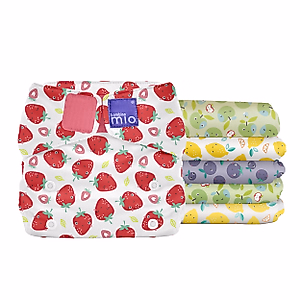 Bambino Mio, miosolo Classic Cloth Diaper Set, Cute Fruit