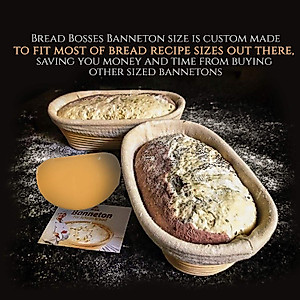 9 Inch Bread Banneton Proofing Basket & 10 Inch Oval Bread Banneton Proofing Basket