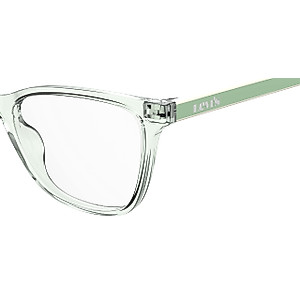 Levi's Women's LV 1022 Cat Eye Prescription Eyewear Frames, Green/Demo Lens, 52 mm, 18mm