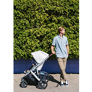 UPPAbaby Bassinet, Bryce White Marl/Silver, Standard