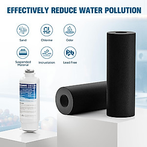 DESENRUIS Water Filter Replacement Compatible with Samsung HAF-QIN, HAF-QIN/EXP, DA97-17376B, DA97-08006C, RF23M8070SG, RF23M8070SR, RF23M8090SG, RF23M8570SR, Pack of 3