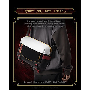 tomtoc Royal Order-themed EDC Sling Bag L for MacBook Pro 14-Inch M1/M2/M3 Pro/Max, Minimalist Chest Shoulder Backpack Crossbody Bag, Water-resistant Lightweight Everyday Carry Bag for Travel, Work