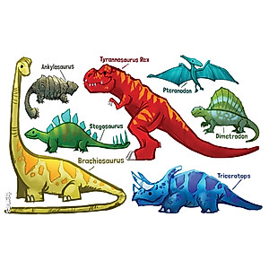 Tervis Made in USA Double Walled Dinosaurs Insulated Plastic Tumbler Cup Keeps Drinks Cold & Hot, 16oz, Clear