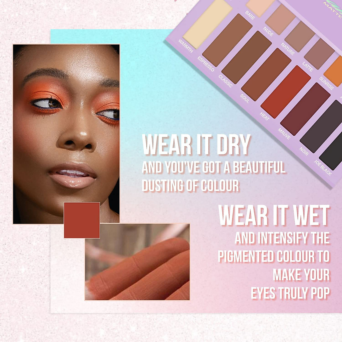 Lamora Nude Eyeshadow Palettes (Matte + Bronze Gold)