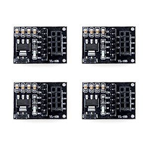 Makerfire 4pcs NRF24L01+ Breakout Adapter with on-board 3.3V Regulator for NRF24L01+ Wireless Module