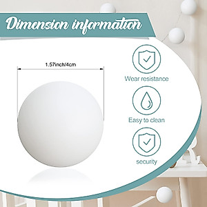 Chivao 200 Pieces Table Tennis Balls Washable Game Balls Table Tennis Mini Balls Funny Balls Carnival Pool Games Small Plastic Balls Party Christmas Game Balls(White)