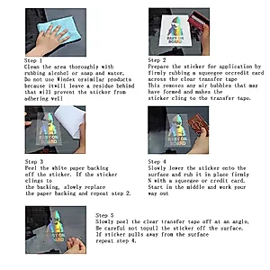 4Pcs Baby on Board Sticker for Cars Baby Safety Warning Sign Colorful Reflective Sign Stickers Car Rear Window Stickers Strong Adhesive Waterproof Sunscreen