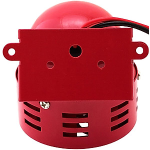 Vixen Horns Loud Electric Motor Driven Horn/Alarm/Siren (Air Raid) Small/Compact Red 12V VXS-9050C