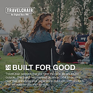 Travel Chair Travelchair-ABC Chair w/Recycled Fabric (2288-RCYCL) Portable Outdoor Furniture, Repreve, Brown