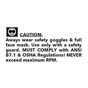Shark Industries PN-26-6 Die Grinder Cut-Off Wheels - 6 Pack, 3-Inch x 1/32” x 3/8” Shark Type-1 Double-Reinforced Thin Wheels, 54 Grit, Maximum RPM 25,000 (6 Cutting Discs)