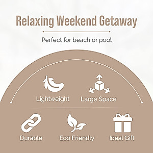 Large Jute Canvas Shoulder Beach Bag | Finely Woven Eco-friendly Canvas and Jute Tote | Cute Summer Pool Bag with an Elegant White Liner and Soft Drawstring | Offered by Hydrangea Island Trading Co