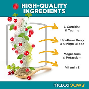 maxxipaws maxxicardio Heart & Cardiovascular Powder Supplement for Cats, 3.2oz