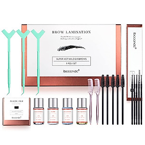 ibcccndc Lash Lift & Eyebrow Lamination Kit - Keratin DIY Instant Fuller Eyelash & Brow Lifting Kit - Ideal for Salon & Home, Long Lasting Formula Lasts 8 Weeks