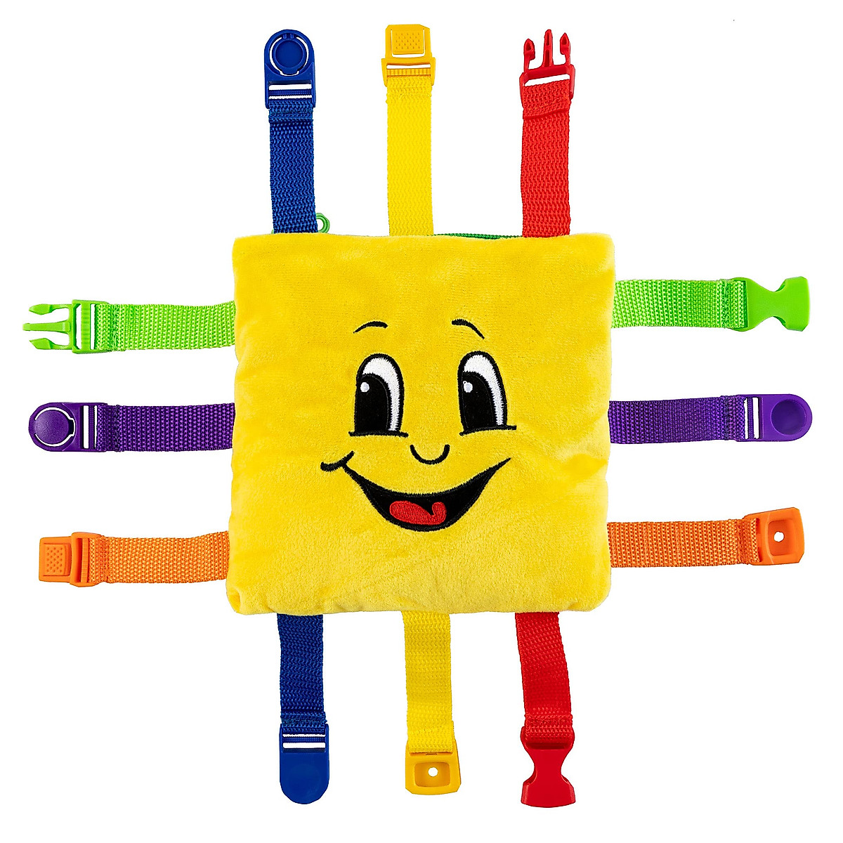 Buckle Toys - Bongo Square - Toddler Learning Toy - Sensory Fine Motor Skills Fun - Easy Road Trip Travel Accessory for Kids