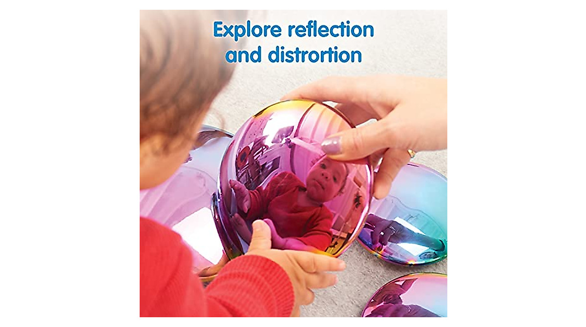 TickiT Sensory Reflective Buttons - Colorful Stacking Toy