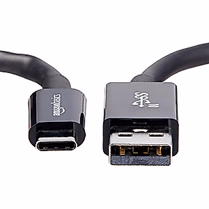 Amazon Basics USB Type-C to USB-A Male 3.1 Gen2 Adapter Charger Cable - 3 Feet (0.9 Meters) - Black