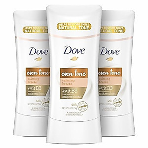Dove Even Tone Antiperspirant Deodorant Stick Apple Blossom & Mango Butter 3 Count For Uneven Skin Tone 2.6 oz