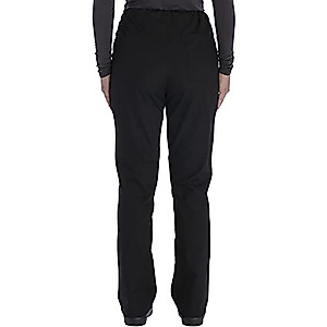 Vital Threads Men and Women Scrubs Set V-Neck Top & Drawstring Pant, VT509C, M, Black