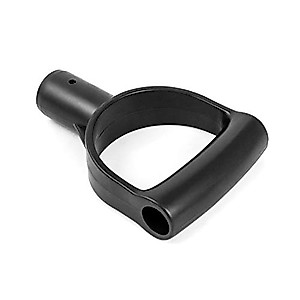 QWORK Shovel D Grip Handle, 1-1/8" Inside Diameter PVC D Shaped Grip Shovel Handle Replacement for Digging Raking Tools