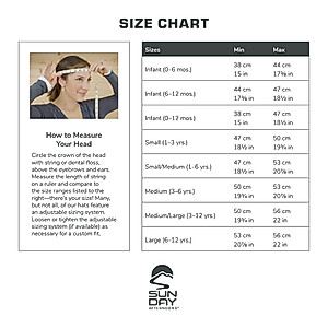 Sunday Afternoons Infant SunSprout Hat, Navy/White Stripe, 6-12 Mos