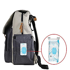 Hap Tim Diaper Bag Backpack for Mom, Large Capacity Baby Diaper Bags for Boys & Girls, Baby Registry Search(1004-WG)