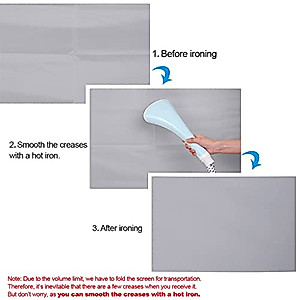 LEEC Portable Projector Screen Simple Curtain Anti-Light 60 70 80 100 120 Inches Projection Screens for Home Outdoor Office Projector (Size : 60 inch)