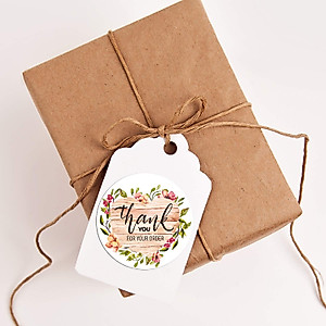 500 Thank You for Your Order Stickers, 1.4inch Thank You for Your Business Labels for Bakeries, Handmade Goods & Small Business Owners.