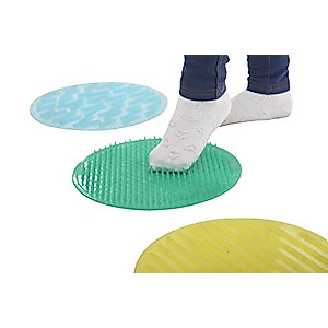 TickiT Silishapes Sensory Circles - Tactile Pads for Calming Sensory Play - Set of 10 - Assists Autistic Toddlers & Children