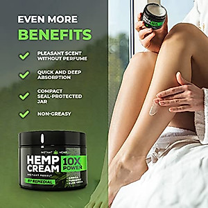 REMEDIAL PAX Instant Hеmp Cream – Soothes Discomfort in Muscles Joints Nerves Back Neck Knees Shoulders Hips – Maximum Joint Support – MSM Turmeric and Arnica – All-Natural Formula - Made in USA