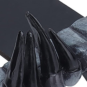 3D Bookmark,Scary Bookmark,Creepy Claw Hand Bookmark Scary, Thriller Devil's Hand Bookmark, Black Resin Demon Hand Bookmark, Horror Book Mark, Creative 3D Bookmarks for Adults, Bookshelf Gift